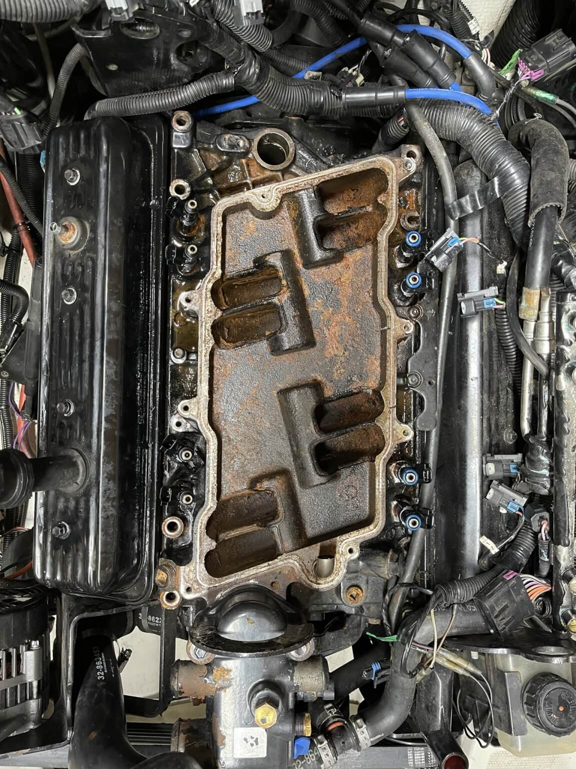 MerCruiser Intake Manifold Removal - The Project Boat