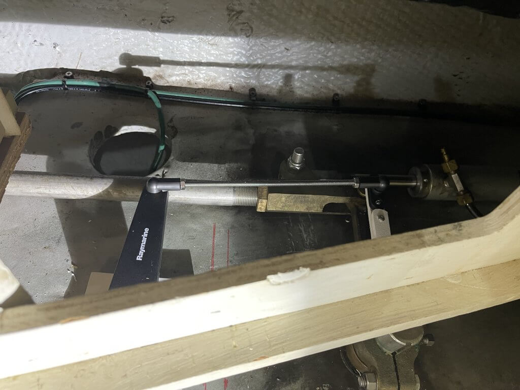 RayMarine Rotary Rudder Transducer on Nauti - The Project Boat